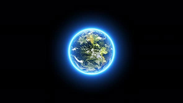 Realistic Earth seen from space. Vd 275, Motion Graphics | VideoHive