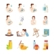 Baby Feeding Flat Icons Set, Icons | GraphicRiver