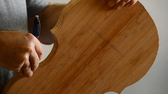 Luthier Working in a Violin, Stock Footage | VideoHive