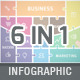 6 IN 1 Infographic templates Bundle, Infographics | GraphicRiver
