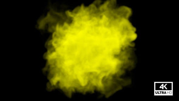 Yellow Smoke Explosion, Motion Graphics | VideoHive