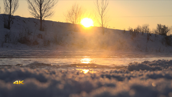 Vapor on the Cold Stream, Stock Footage | VideoHive