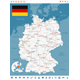 Germany Map and Navigation Labels with Roads, Vectors | GraphicRiver