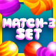 Big Match-3 Puzzle Game Gems Set, Game Assets | GraphicRiver