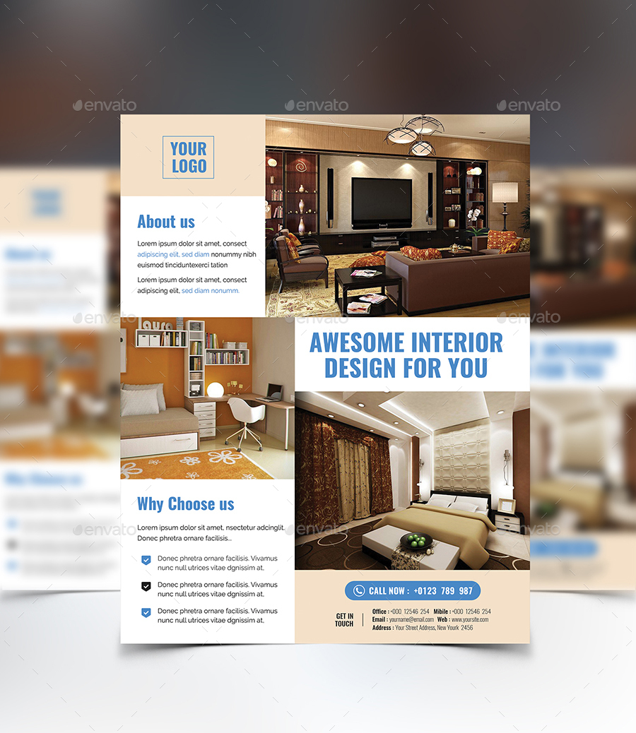 Interior Flyer, Print Templates | GraphicRiver
