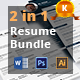 Professional Resume Bundle, Print Templates | GraphicRiver