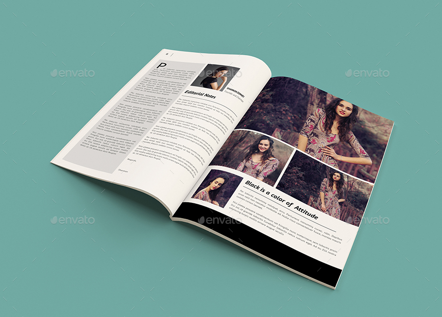 Black Magazine, Print Templates | GraphicRiver
