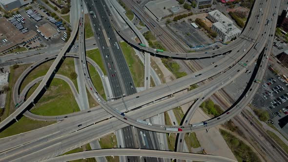 Complex Multilane Highway Intersection, Stock Footage | VideoHive