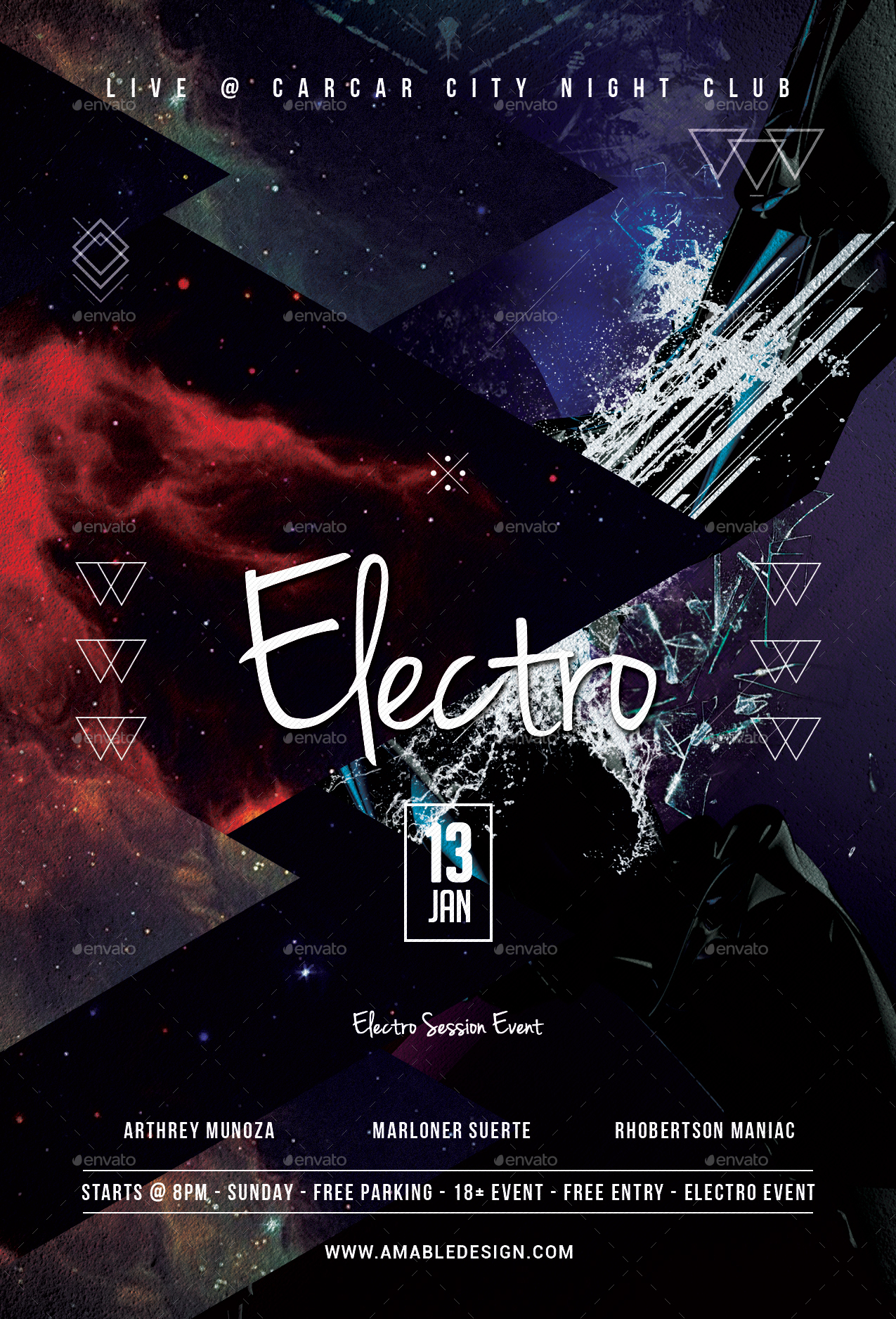 Electro Flyer, Print Templates | GraphicRiver