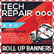 Tech Repair Center Roll Up Banners, Print Templates | GraphicRiver