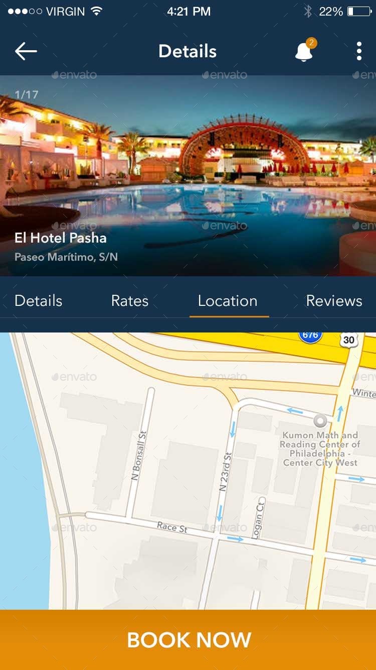 Booking Mobile App Ui, Web Elements | GraphicRiver
