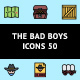 The Bad Boys Icons 50, Icons | GraphicRiver