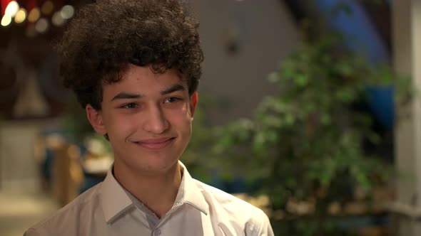 Closeup Portrait of Handsome Young Guy Zoomer Hugging His Girlfriend ...