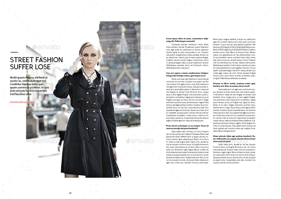 Fashion Magazine, Print Templates | GraphicRiver
