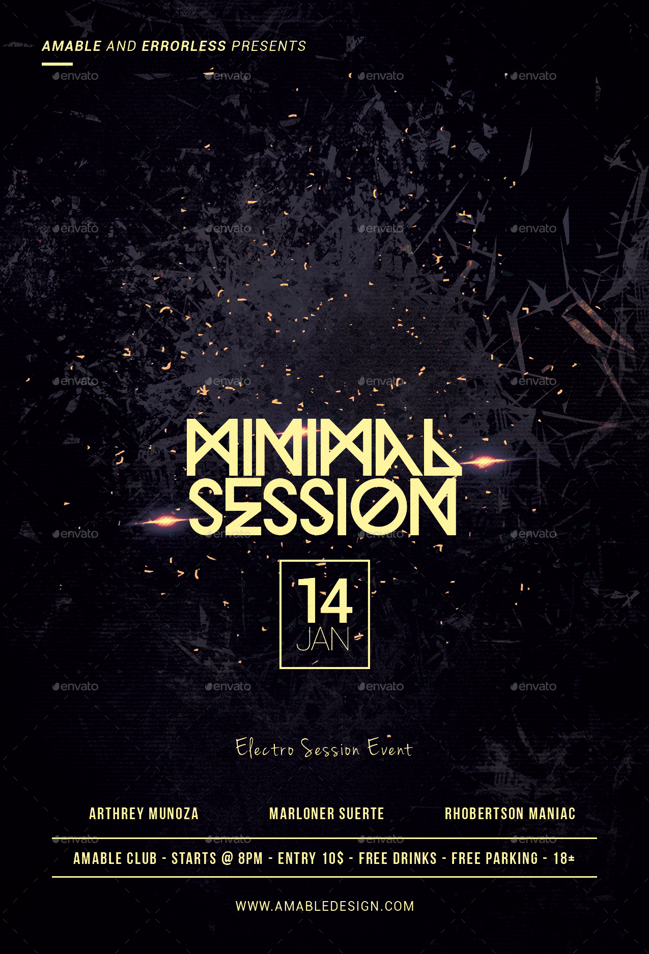 Minimal Session Flyer, Print Templates | GraphicRiver