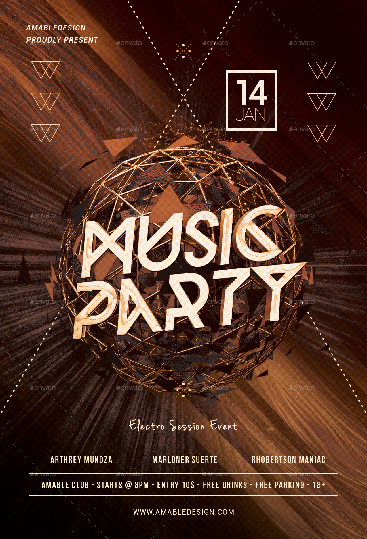 Music Party Flyer by amabledesign | GraphicRiver