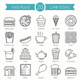Fast Food Line Icons, Icons | GraphicRiver