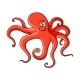 Cartoon Red Octopus, Vectors | GraphicRiver