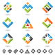squares, rectangles, triangles, Icons | GraphicRiver
