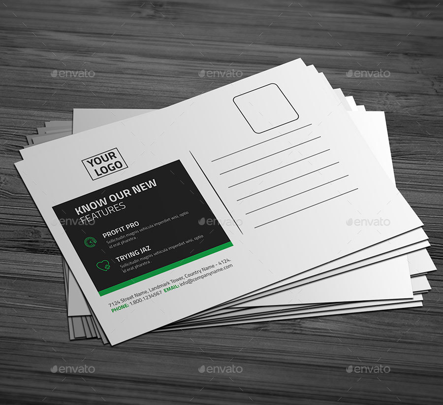 Travel Post Card , Print Templates | GraphicRiver