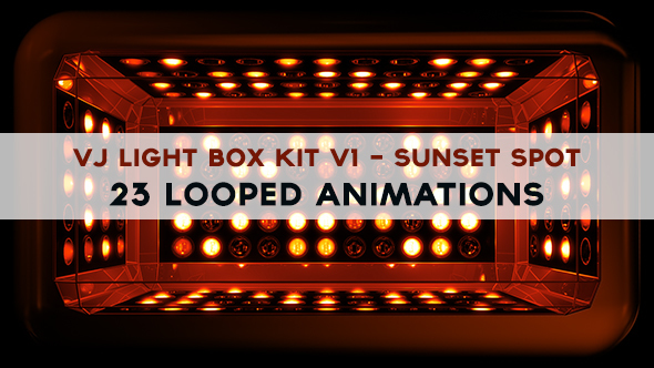 Vj Light Box Kit V1 - Sunset Spot Pack, Motion Graphics | VideoHive