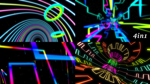 Colorful Trip (4-Pack), Motion Graphics | VideoHive