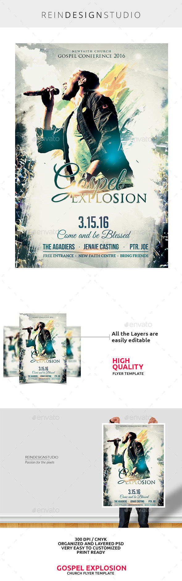 Gospel Explosion Conference 2016 by ReinDesignStudio | GraphicRiver