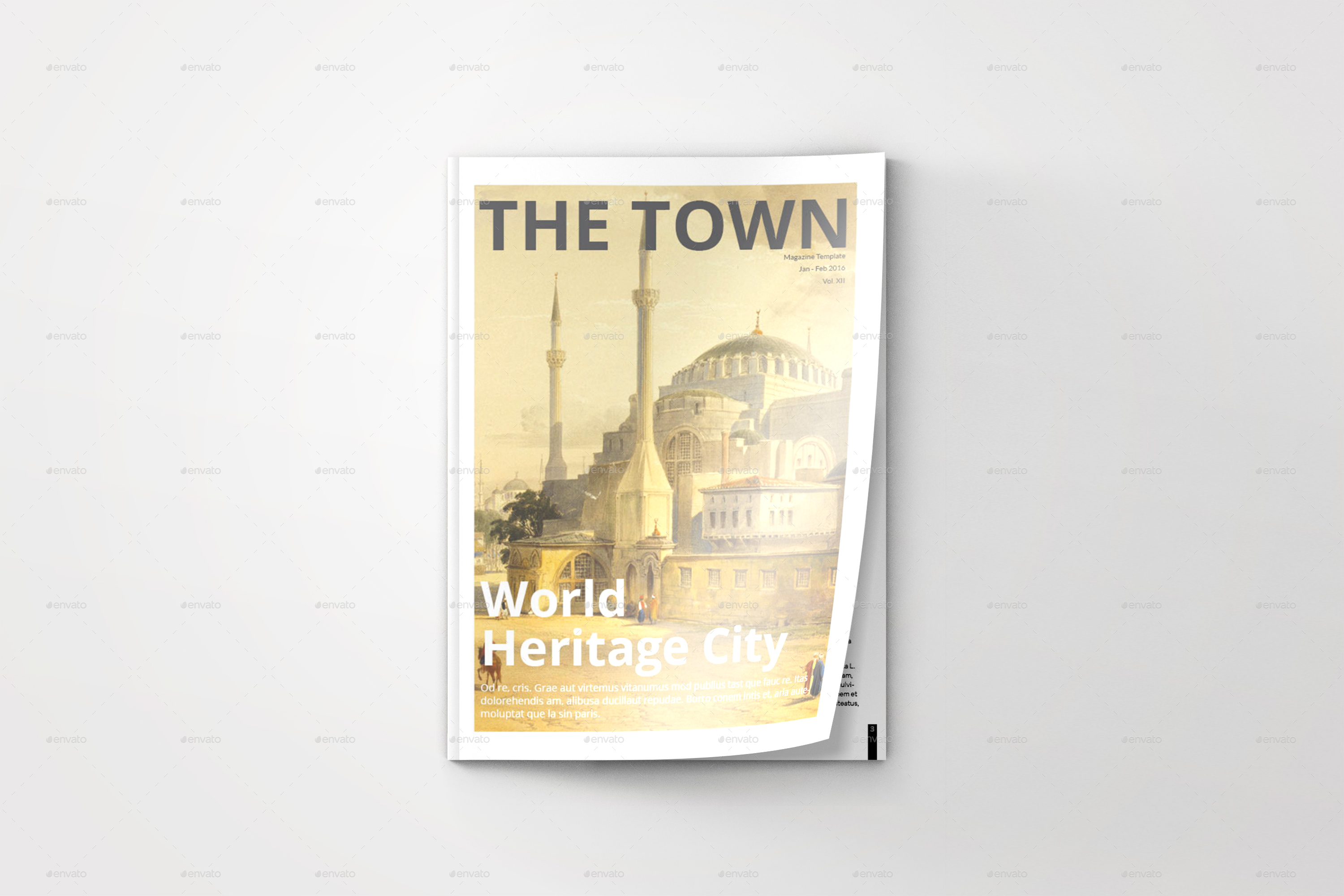 The Town Magazine Template, Print Templates | GraphicRiver