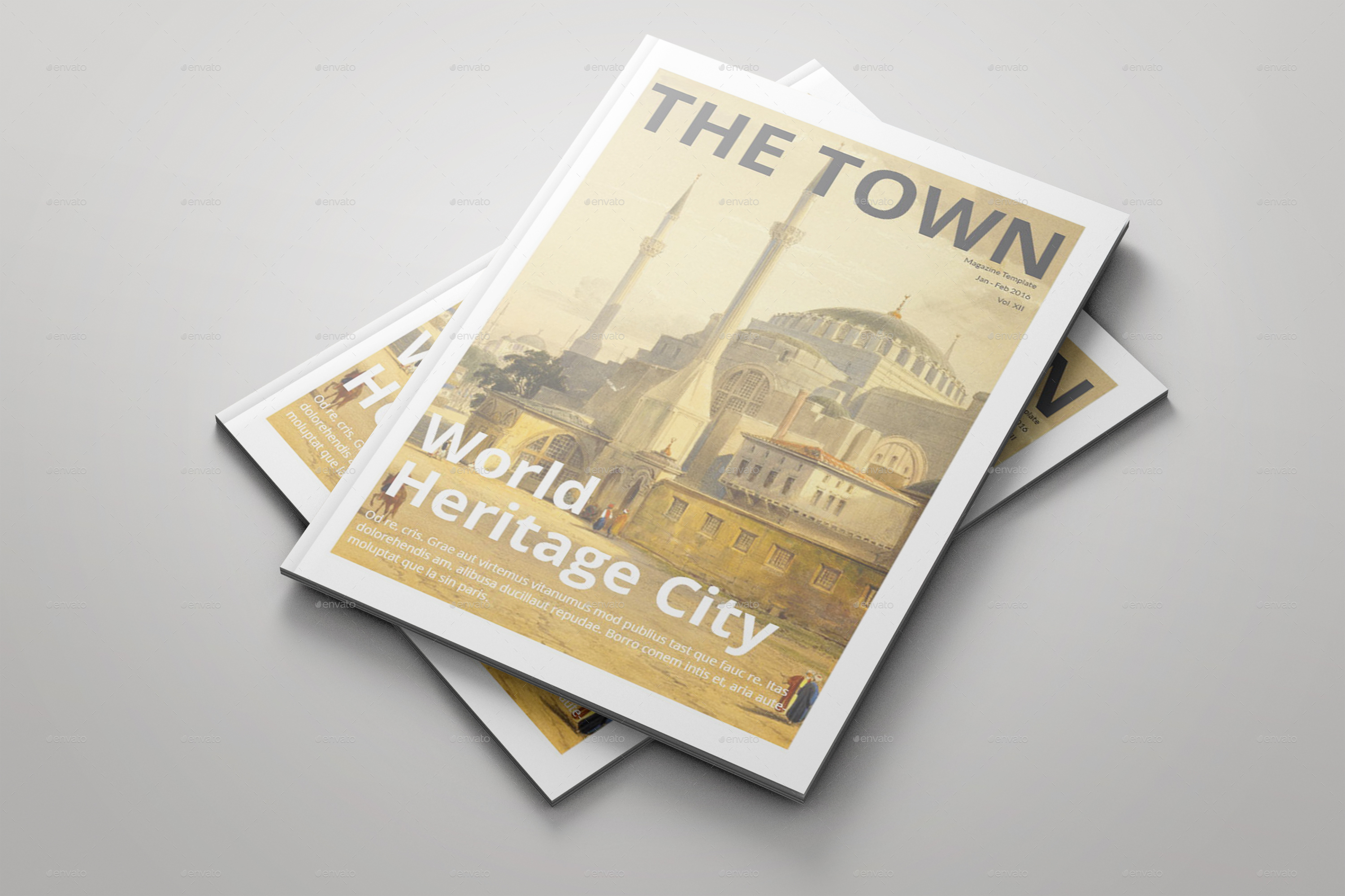 The Town Magazine Template, Print Templates | GraphicRiver