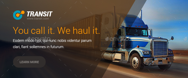 Transit - Transportation Ad Banners, Web Elements | GraphicRiver