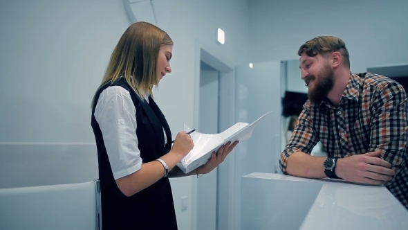 Young Man At The Reception, Stock Footage | VideoHive