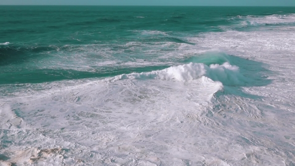 Ocean Waves Breaking On Shore, Stock Footage | VideoHive