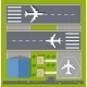 Overhead Point of View Airport, Vectors | GraphicRiver