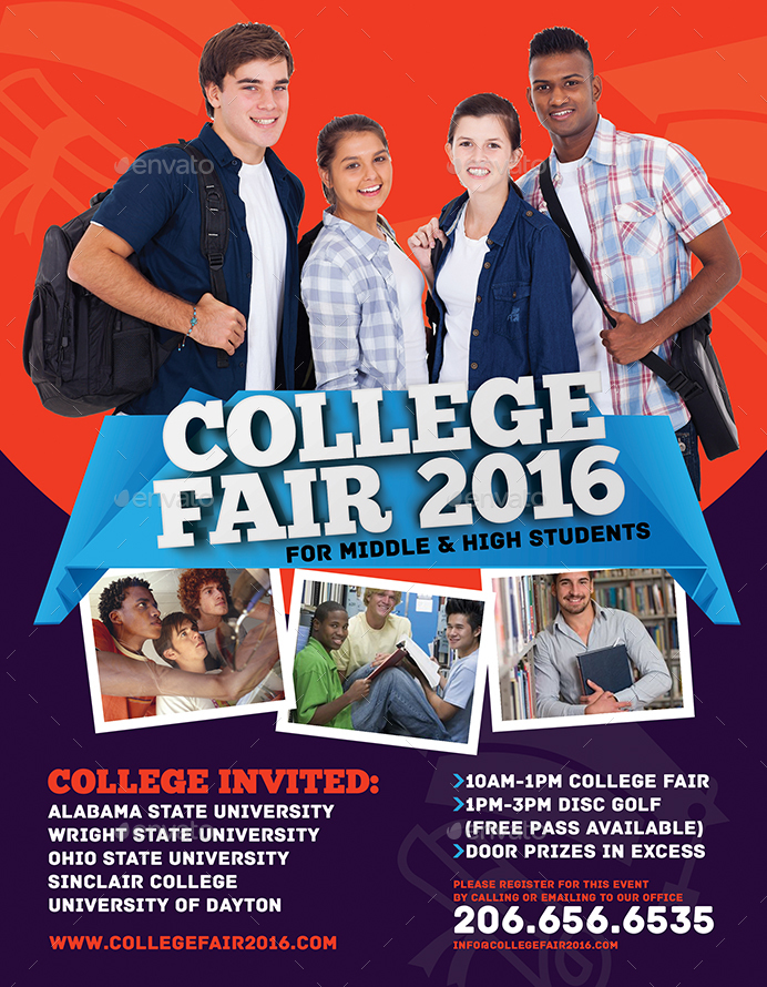 College Fair Flyer by BUMIPUTRA | GraphicRiver