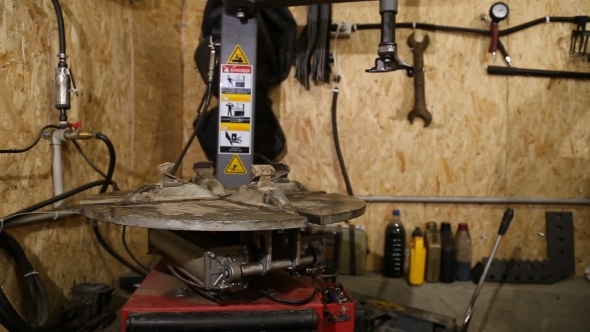 Tire Fitting Station Equipment, Stock Footage | VideoHive