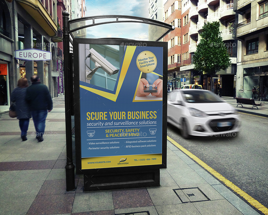 Security System Poster Template, Print Templates | GraphicRiver