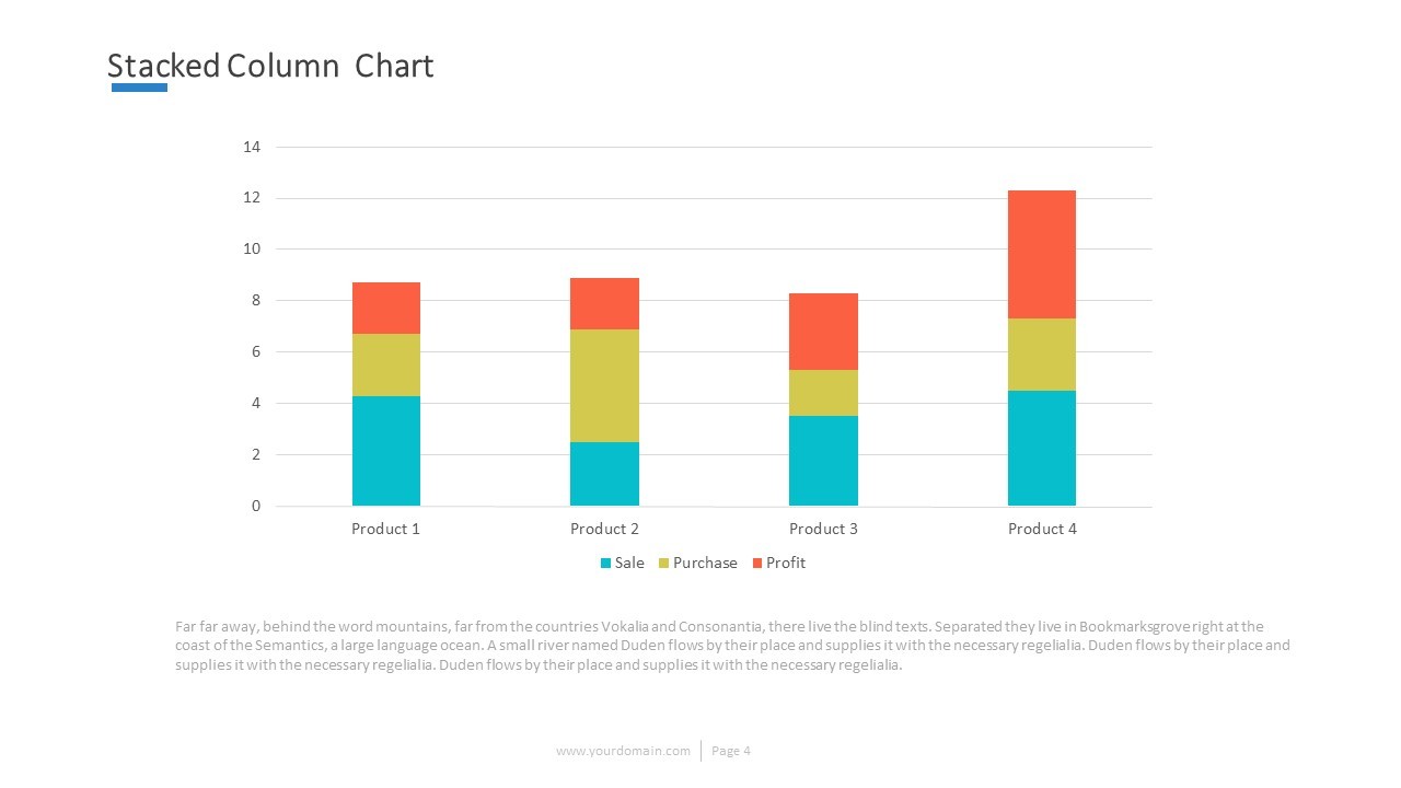 Excel Data Charts Power Point Presentation, Presentation Templates