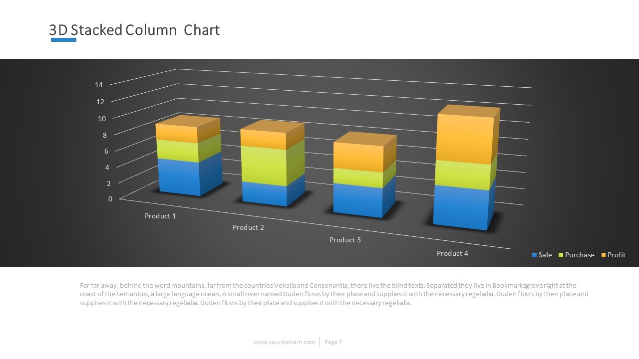 Excel Data Charts Power Point Presentation, Presentation Templates