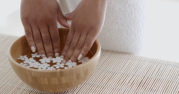 Female Hands And Manicure In Spa Salon, Stock Footage | VideoHive