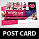Fitness and GYM Post Card, Print Templates | GraphicRiver