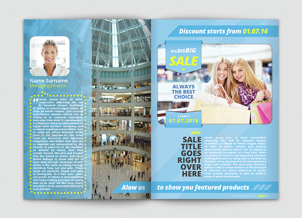 Product Catalog / Brochure Selling Prices Template, Print Templates