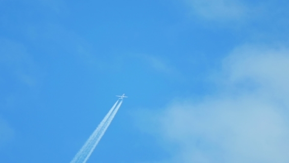 Airplane Flying High, Stock Footage | VideoHive