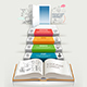 Books Step Education Infographics Template., Infographics | GraphicRiver