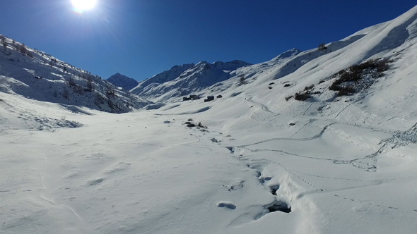 Snowy Mountain Valley, Stock Footage | VideoHive