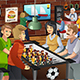 People Playing Foosball, Vectors | GraphicRiver
