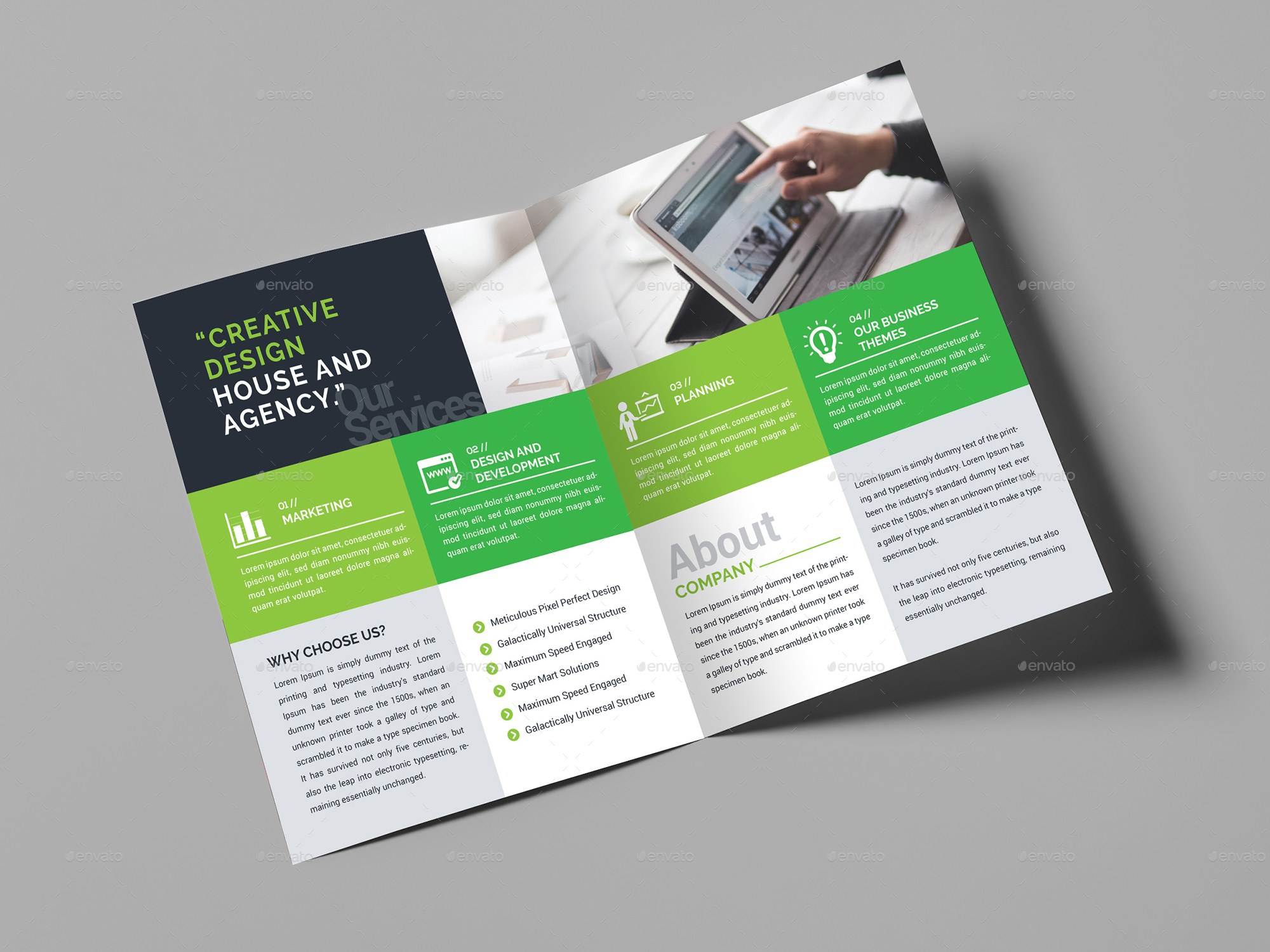 Bi-Fold Business Brochure by generousart | GraphicRiver