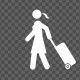 Stick Figure Woman Traveling, Motion Graphics | VideoHive