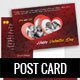 Valentine Day Post Card, Print Templates | GraphicRiver