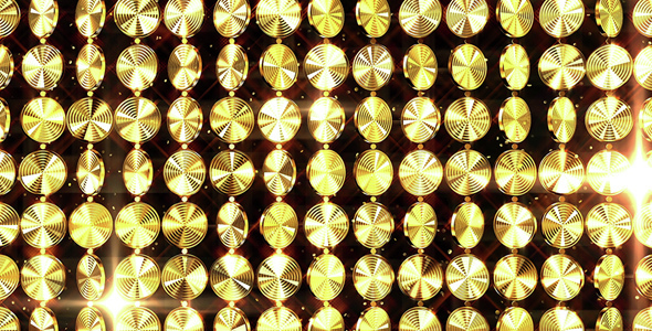 Shining Gold Discs Background, Motion Graphics | VideoHive