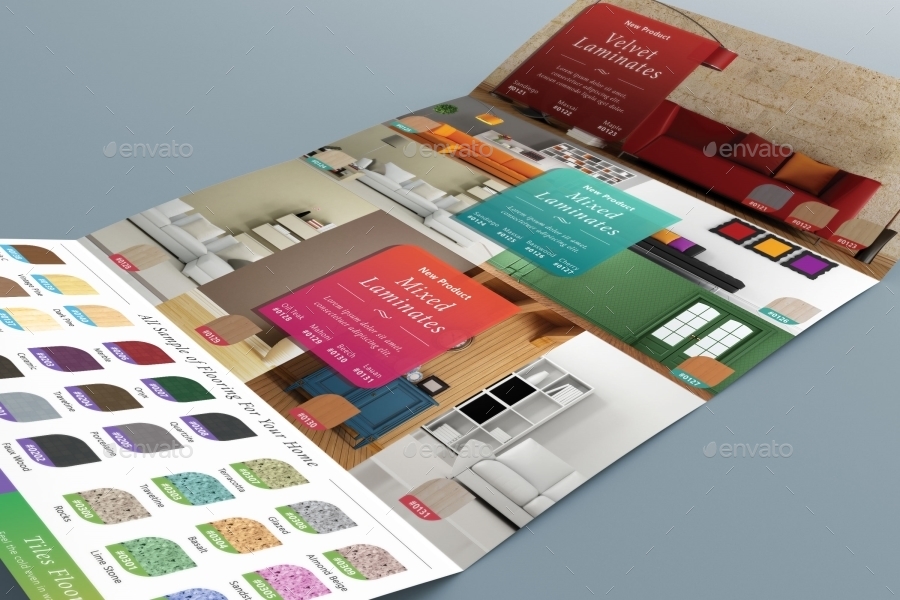 Home Decoration Double Gate Brochure, Print Templates | GraphicRiver